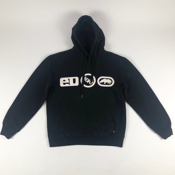 Marc Ecko | Shirts | Marc Ecko Black Pullover Logo Hoodie | Poshmark